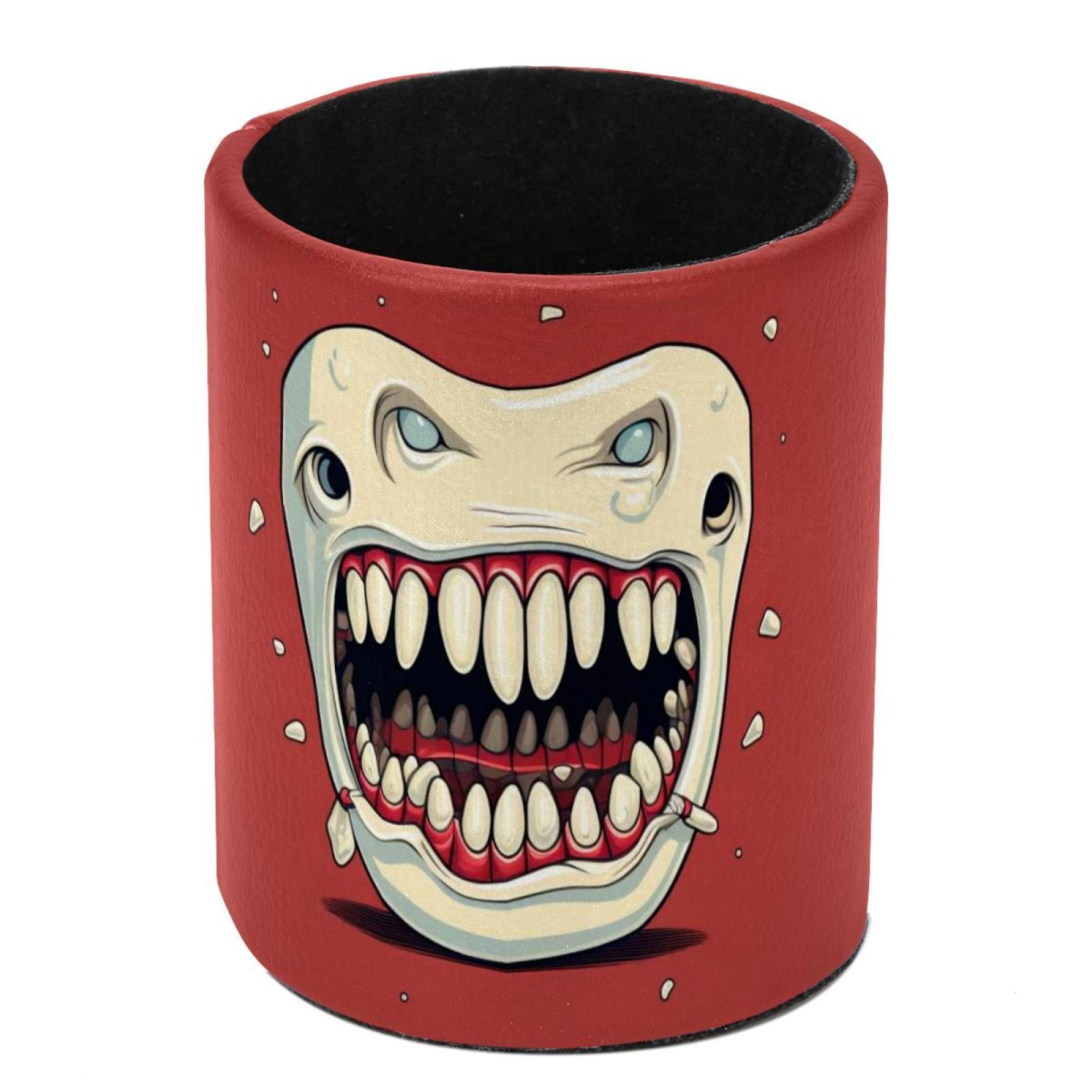 Pen Holder for Desk, Teeth Pencil Holder Pen Cup Marker Holder Makeup ...