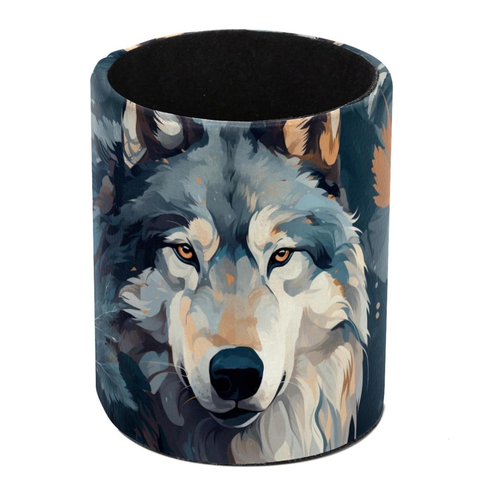 Pen Holder For Your Desk, Pencil Holder Organizes All Pens, Wolf Pen ...