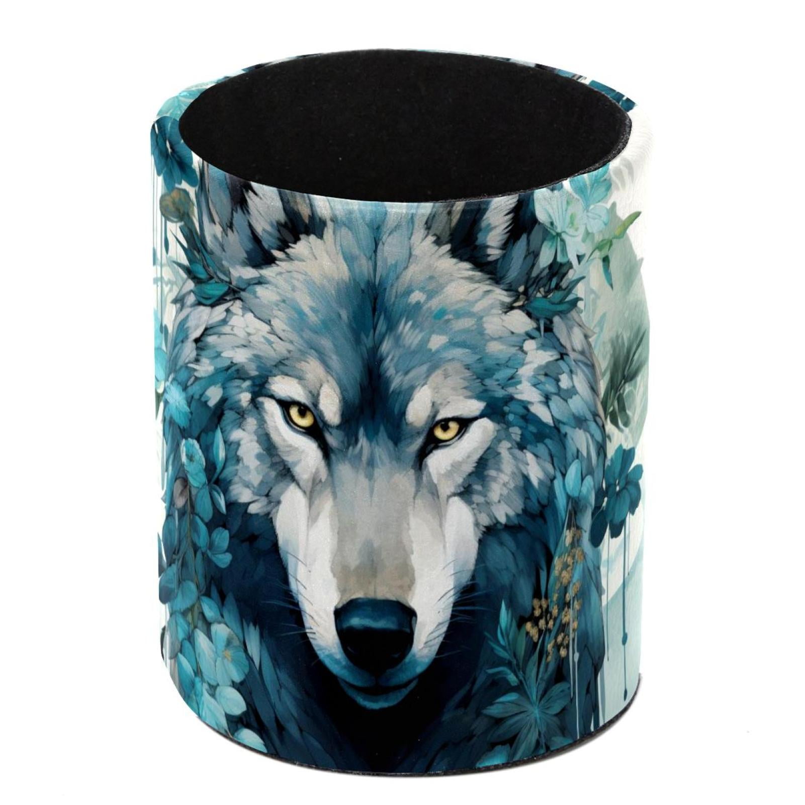 Pen Holder For Your Desk, Pencil Holder Organizes All Pens, Wolf Pen ...