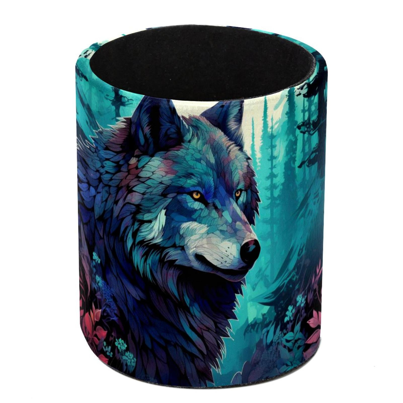 Pen Holder For Your Desk, Pencil Holder Organizes All Pens, Wolf Pen ...