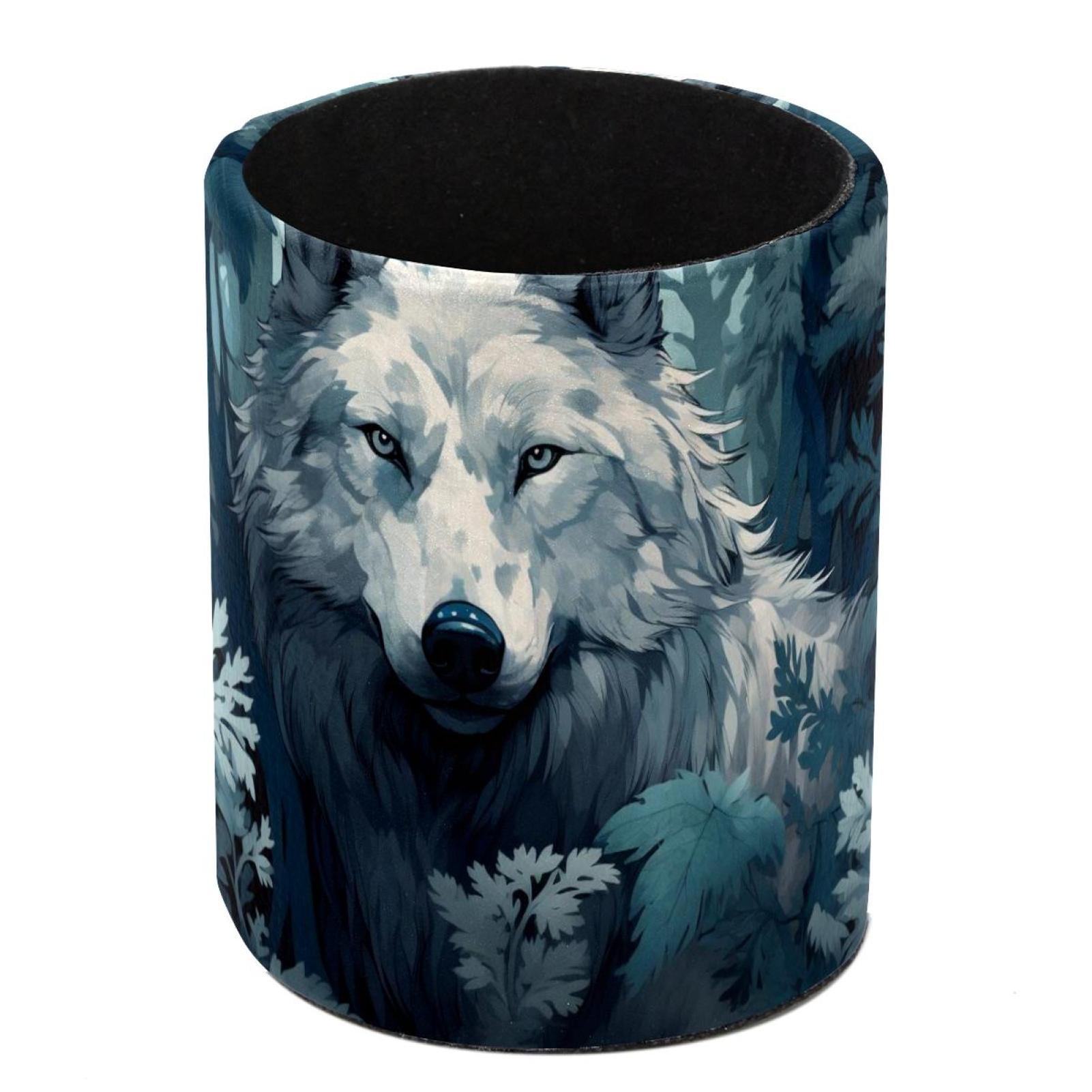 Pen Holder For Your Desk, Pencil Holder Organizes All Pens, Wolf Pen ...