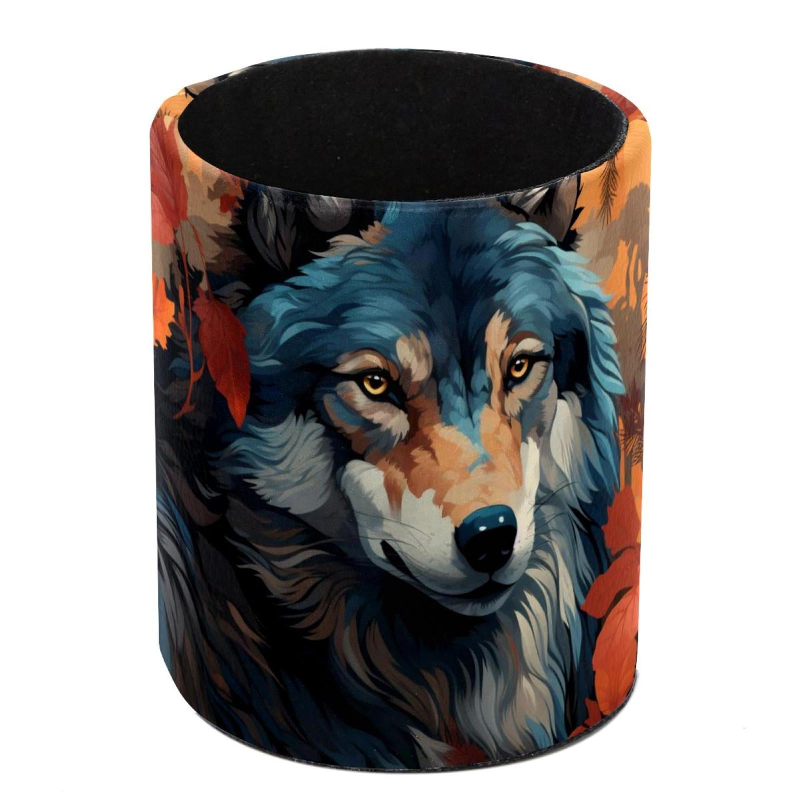 Pen Holder For Your Desk, Pencil Holder Organizes All Pens, Wolf Pen ...