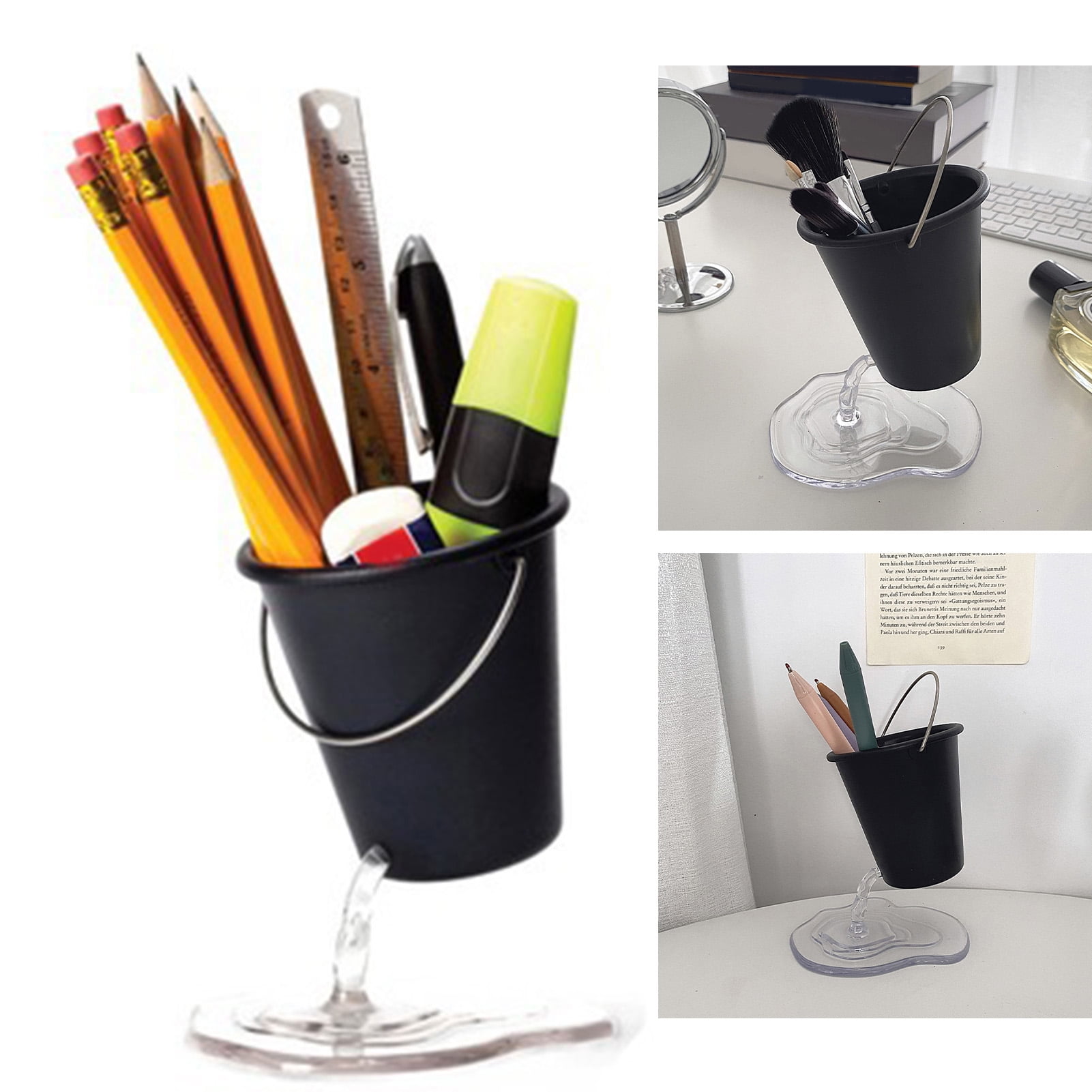 Pen Holder Organizer Desk Caddy for Office School, Floating Pencil ...