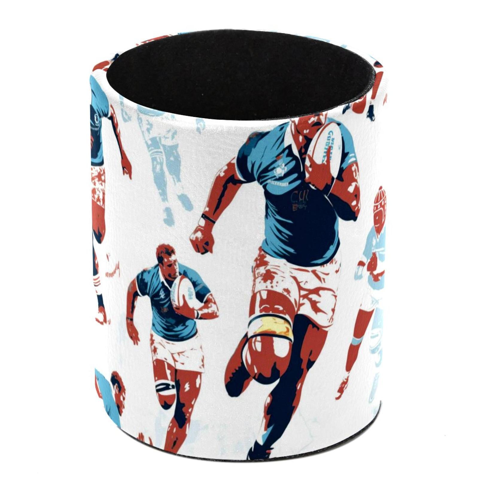 Pen Holder, Rugby Football Pencil Holder for Desk Makeup Organizer ...