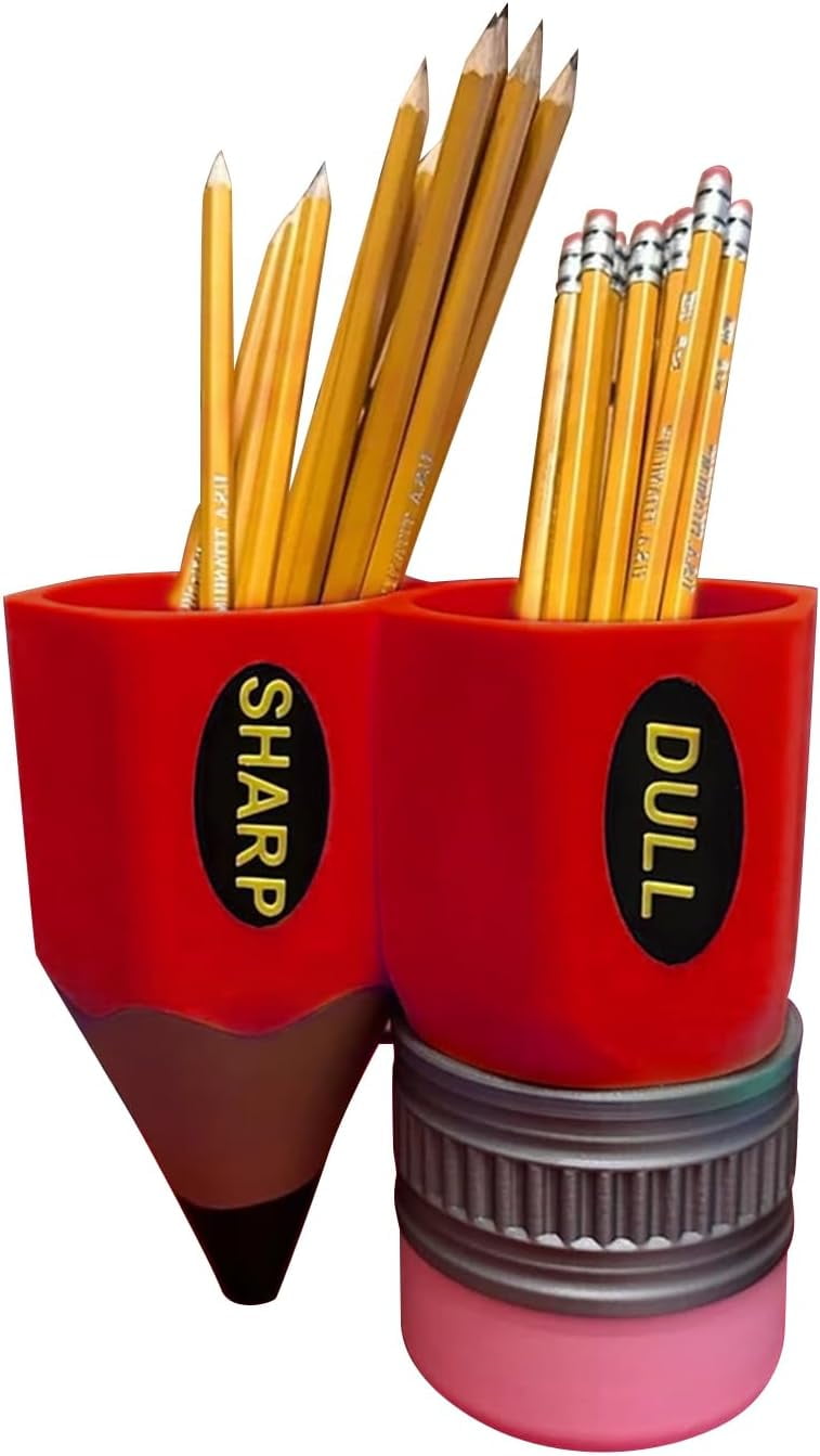 Pen Holder,Sharp-Dull Pencil Dispenser for Classroom, Pen Holder for ...