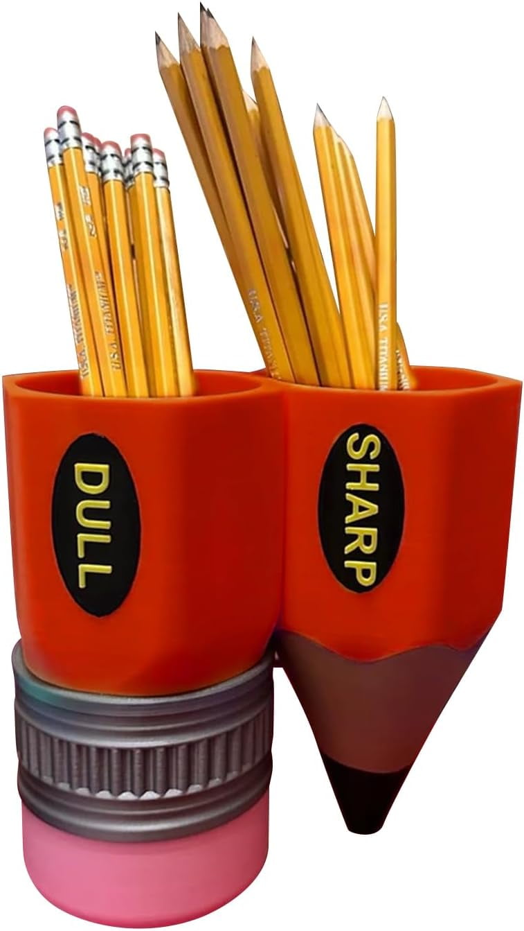 Pen Holder,Sharp-Dull Pencil Dispenser for Classroom, Pen Holder for ...