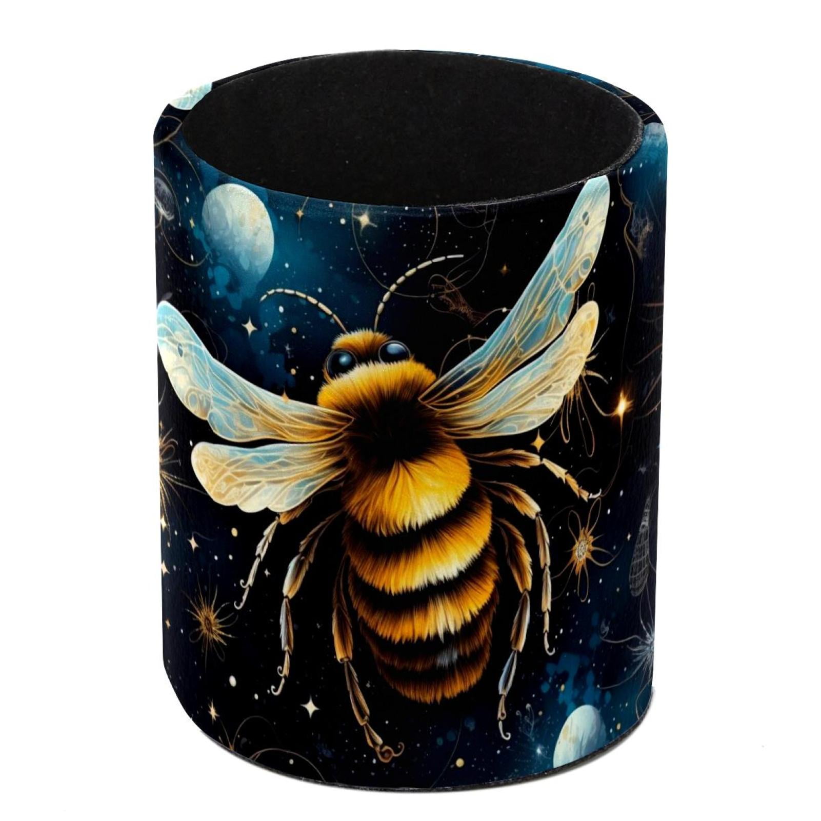 Pen Holder, Starry Bee Pencil Holder for Desk Makeup Organizer ...