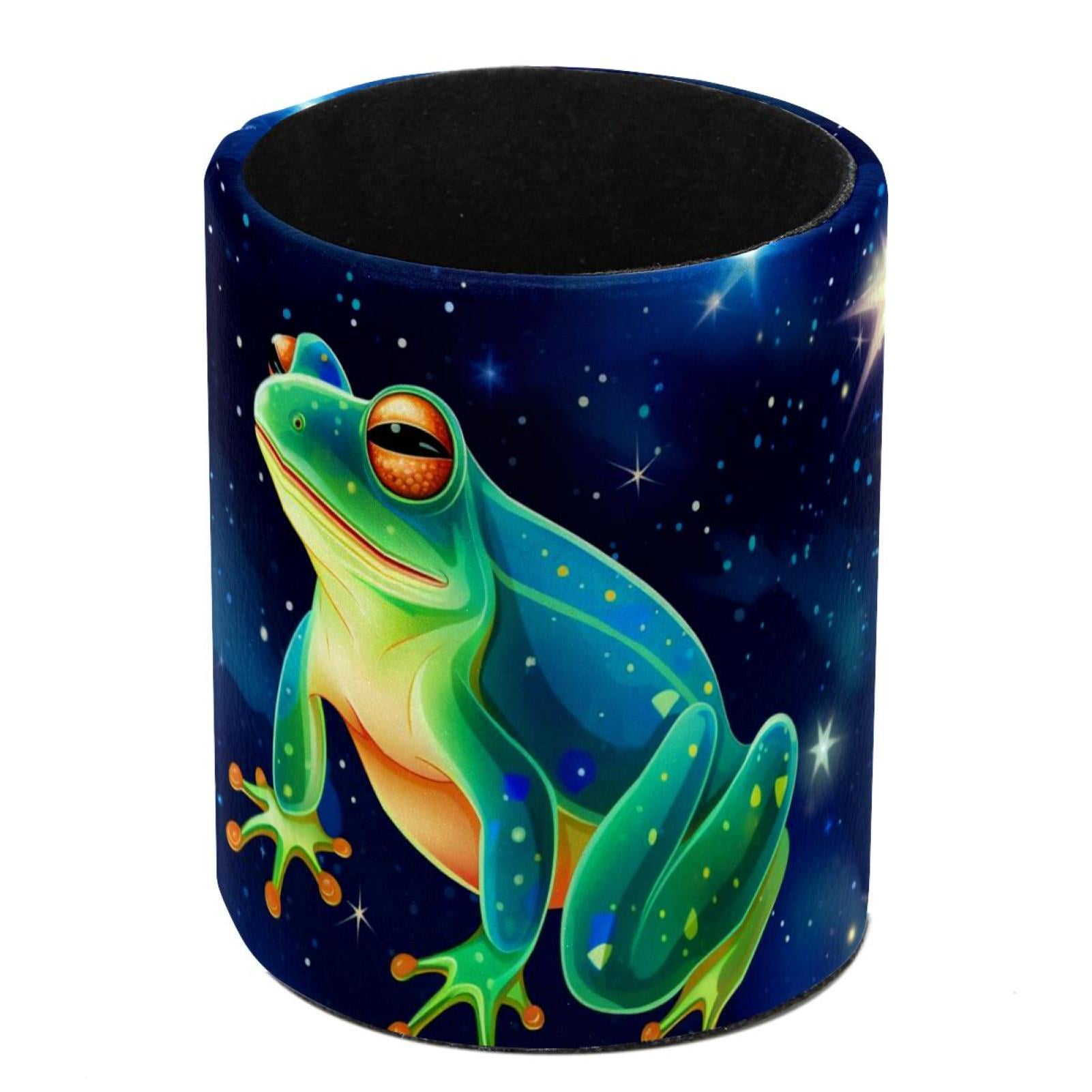 Pen Holder, Starry Frog Pencil Holder for Desk Makeup Organizer ...