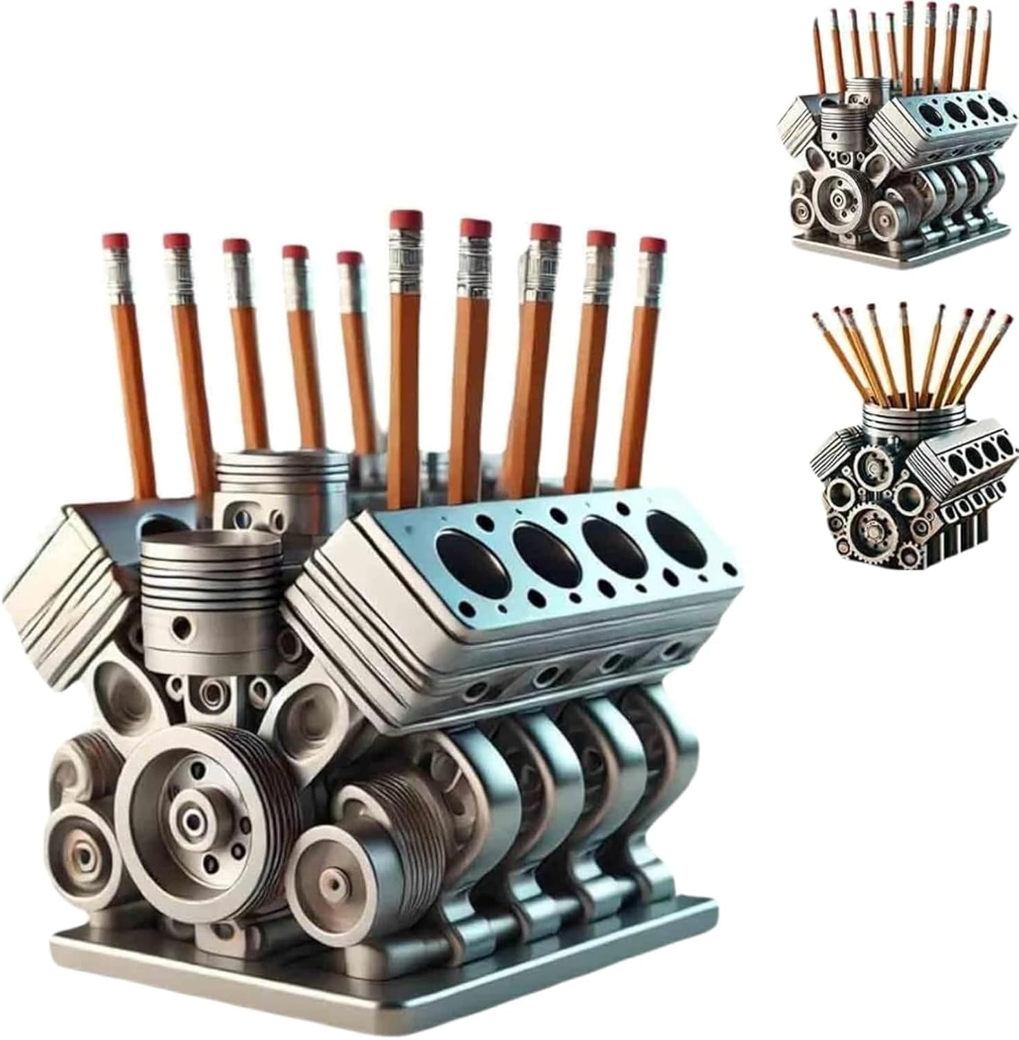 Pen Holder with V8 Engine,Pen Holder for Car,Personalized Pencil Case ...