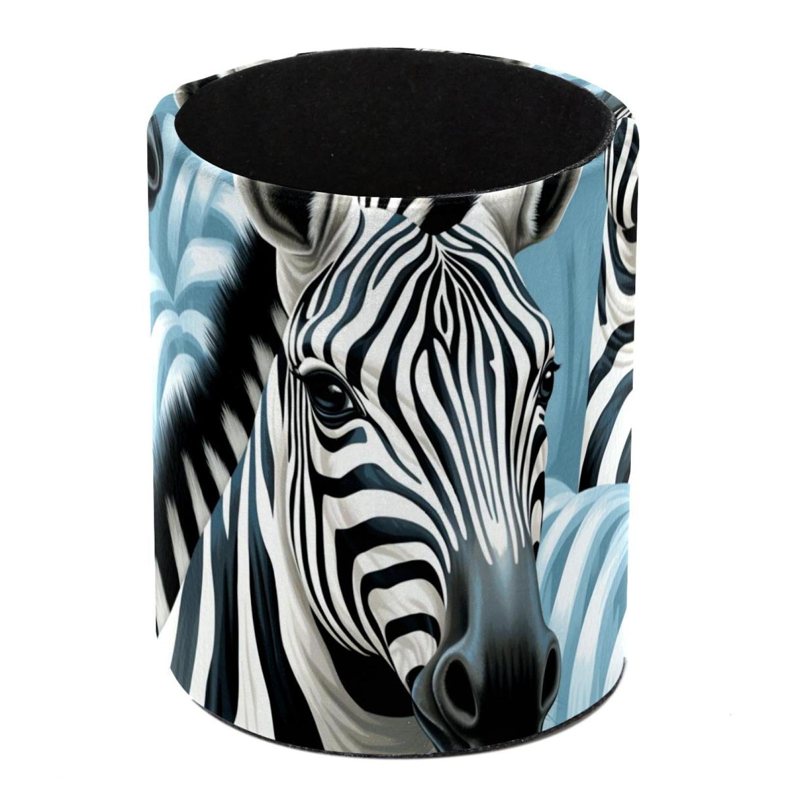 Pen Holder, Zebra Pencil Holder for Desk Makeup Organizer ...