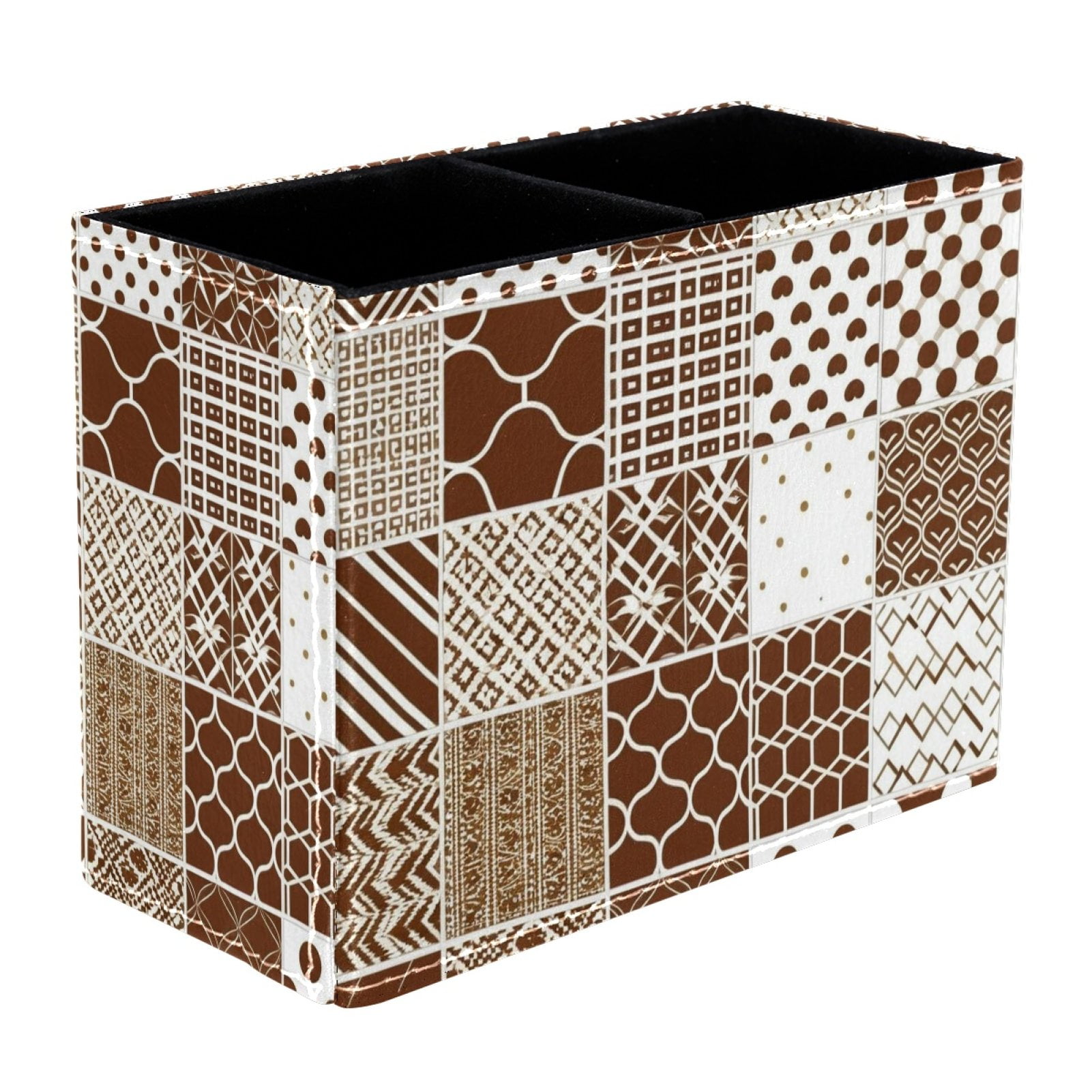 Pen Holder for Desk，Pattern Squares Rhombuses，Pencil Organizer,Pen Cup ...