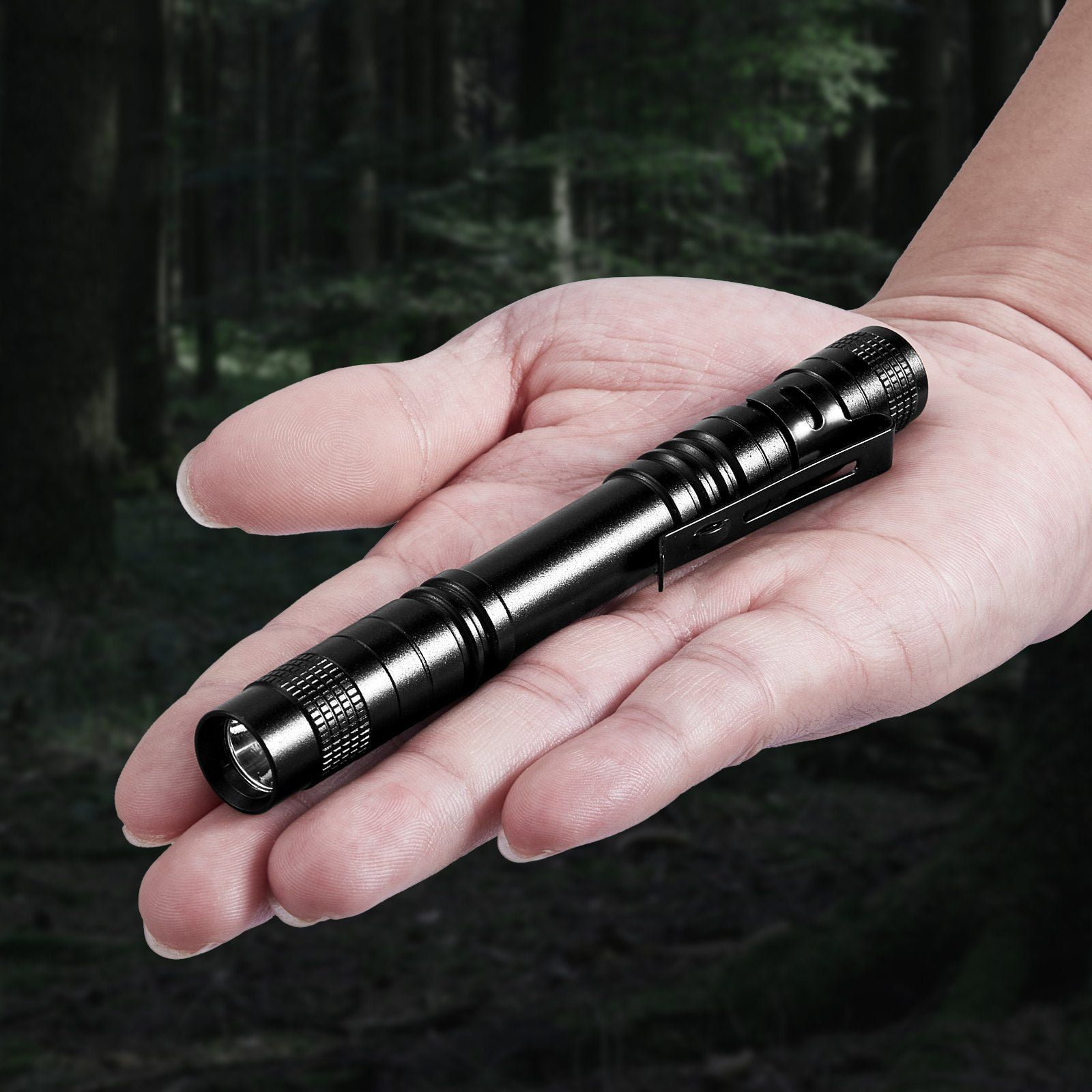 Pen Light 2-Pack 100 Lumens Pocket Flashlight with Clip, IPX4 ...