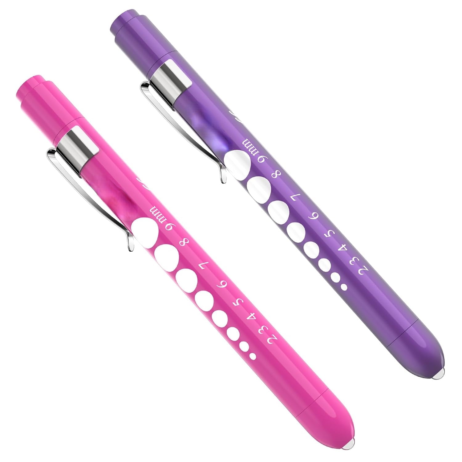 Pen Light with Pupil Gauge LED Penlight for Nurses Doctors, 2 Pcs ...