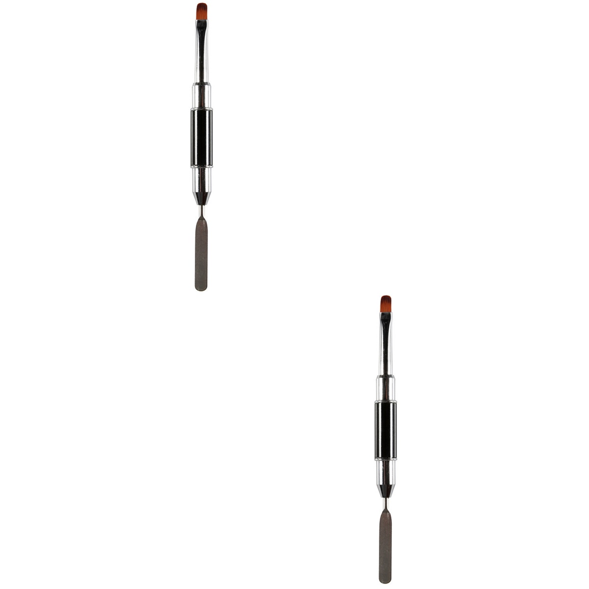 Pen Manicure Tools Nail Art Brush Gelnails Pusher Peeler Scraper Double ...