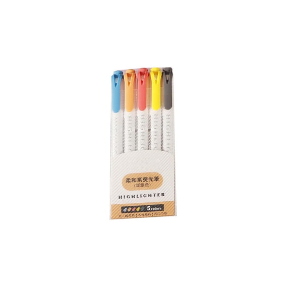Pen Mildliner Dual-Tip Highlighter Marker Set, Broad and Fine Tips, No ...