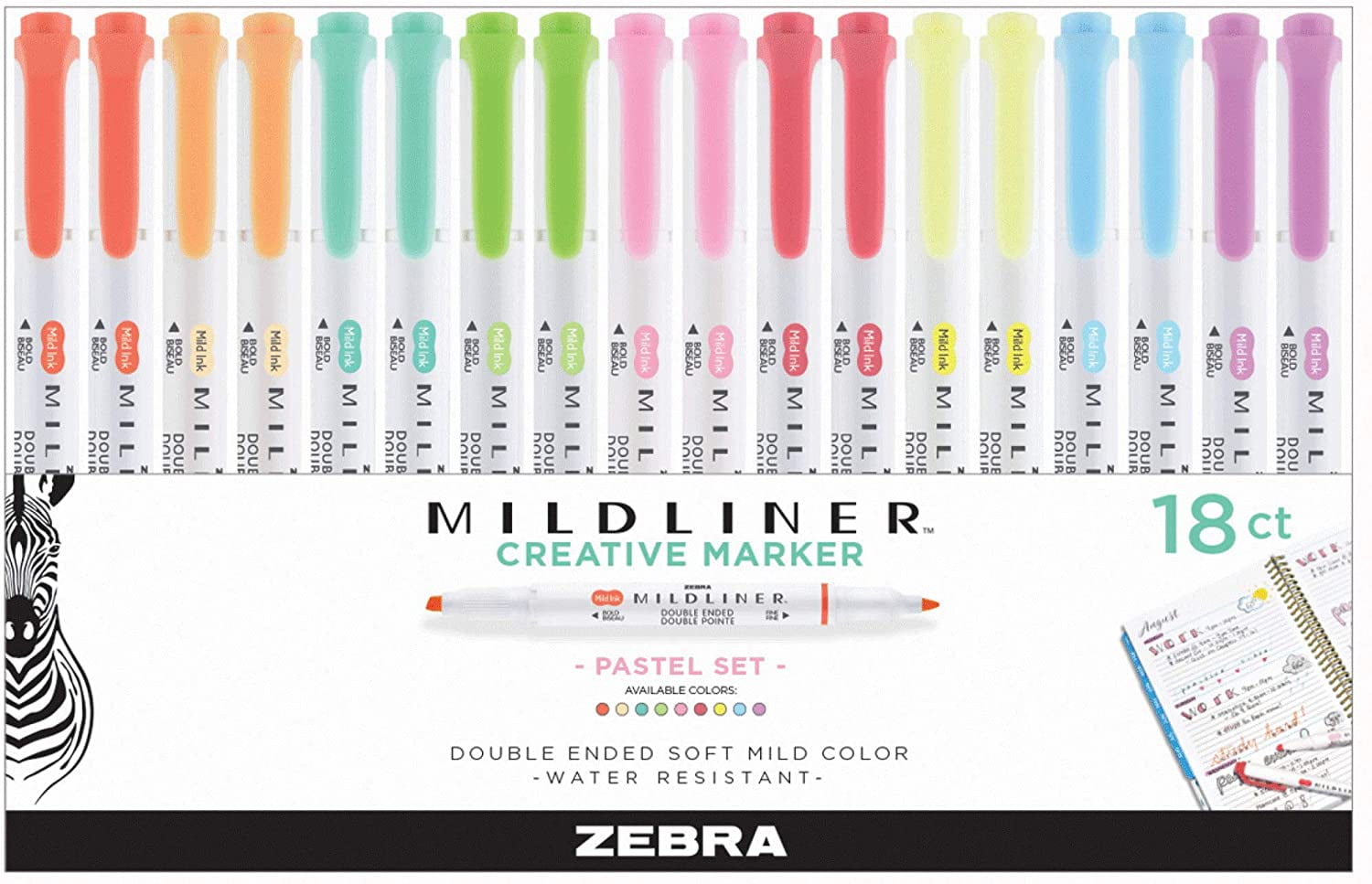 Pen Mildliner Highlighters, Double Ended Highlighter, Broad And Fine ...