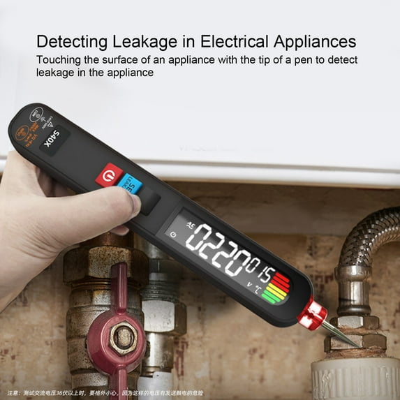 Pen Multimeter w/ LCD Display: Auto Shut,Off, Leakage Detection ...