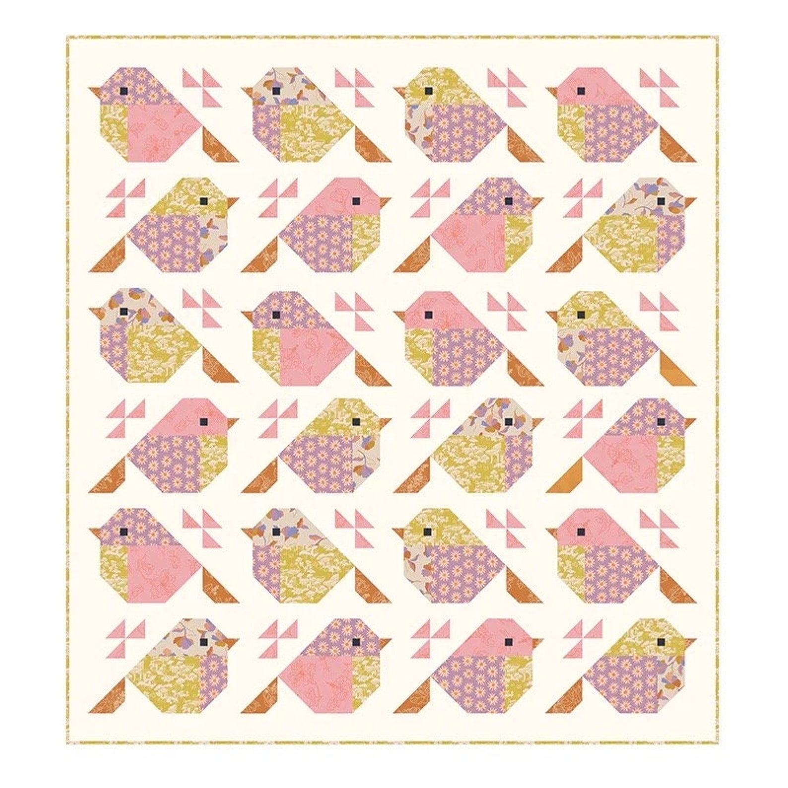 Pen + Paper Patterns Sparrows Quilt Kit Featuring Paintbrush Studios ...