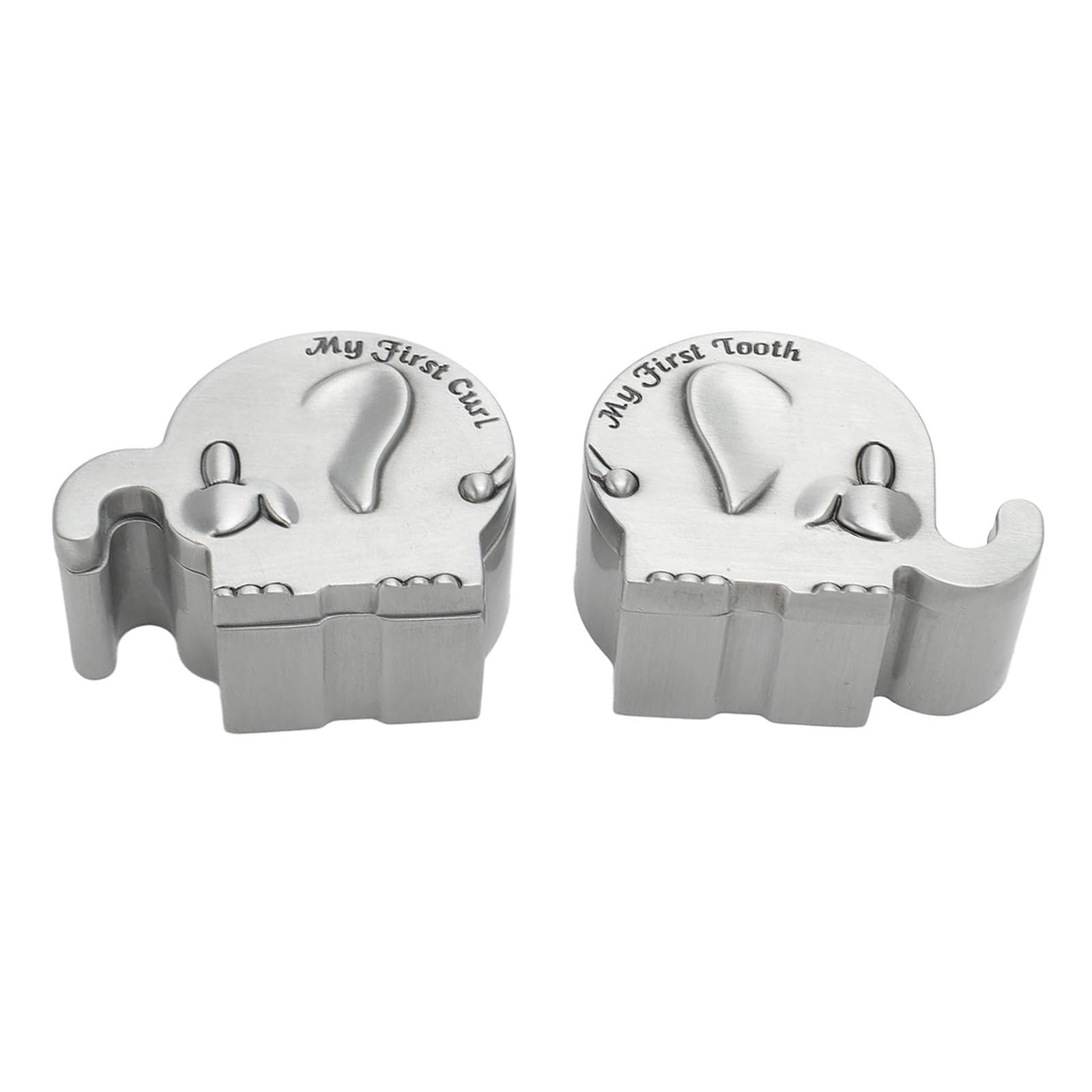 Pen Pencil Bag 2 Piece Souvenir Metal Elephant Shaped Container ...