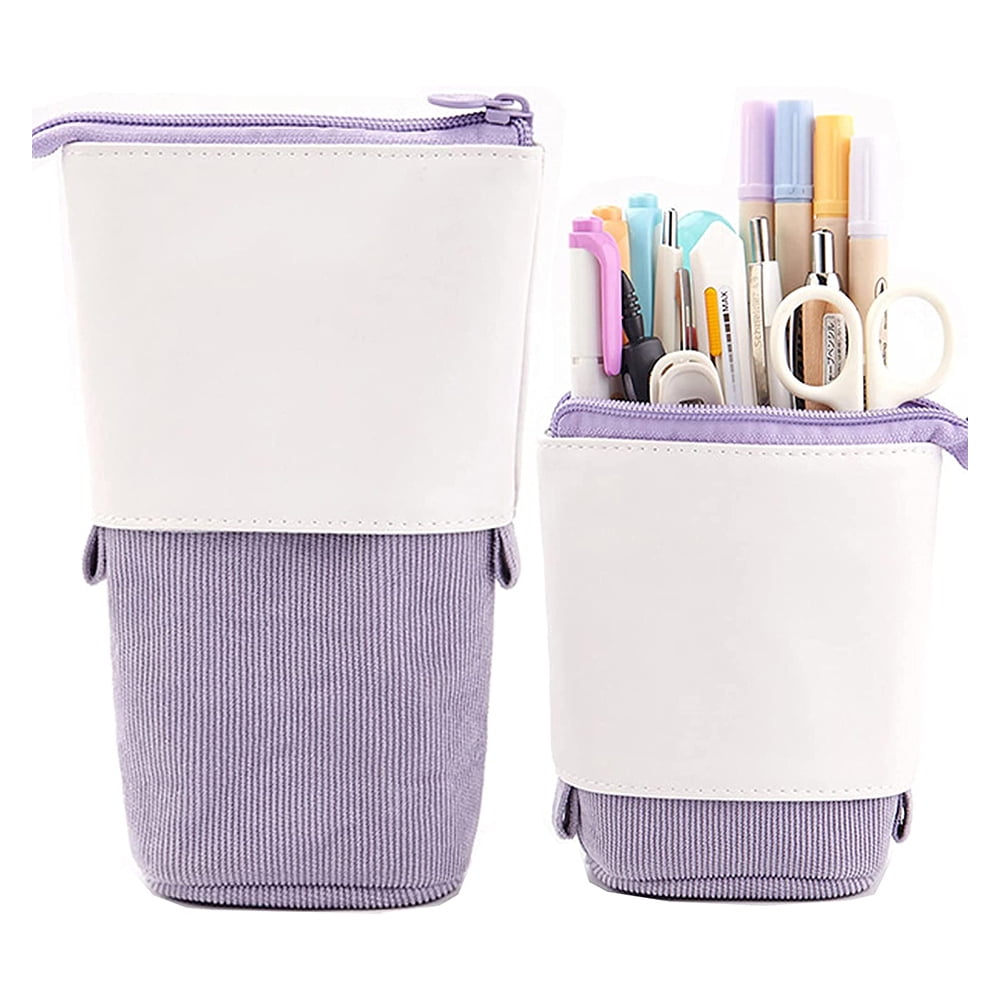 Pen Pencil Telescopic Holder Stationery Case, Stand-Up Retractable ...