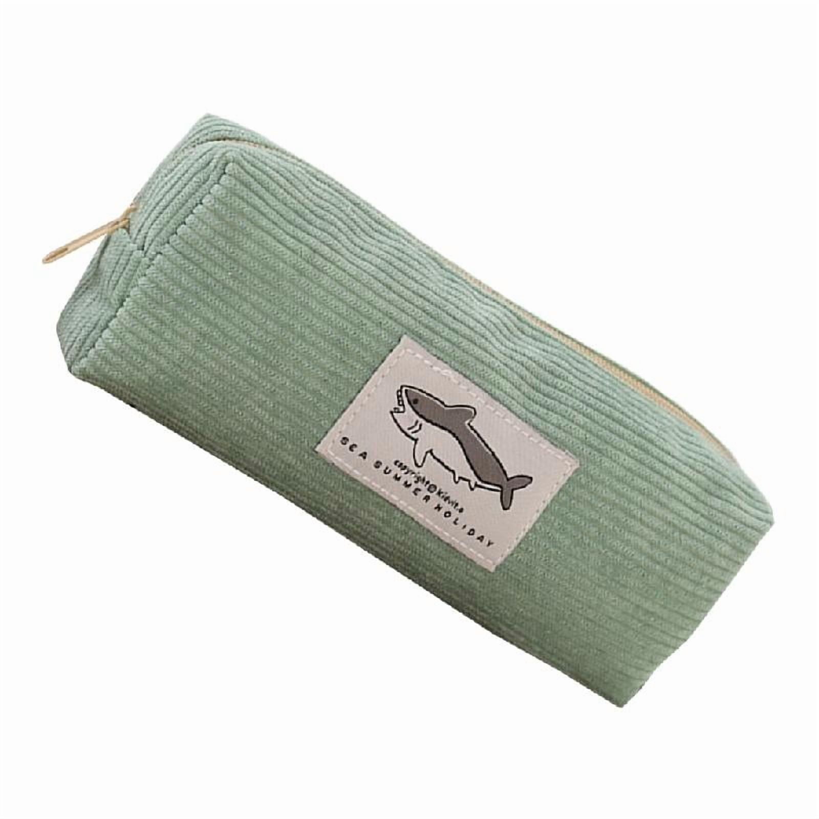 Pen Pouch Makeup Bag Shark Pencil Case Pen Case Embroidery Pencil Case ...