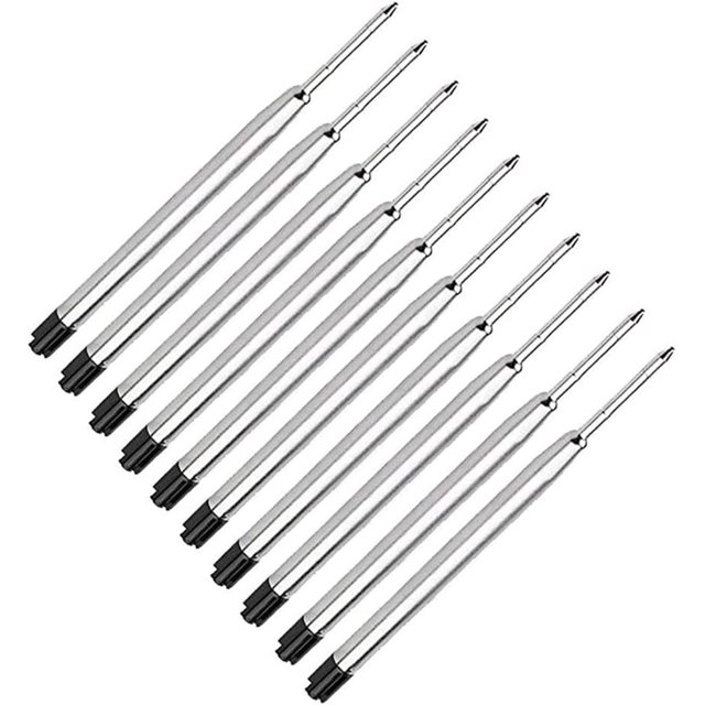 Pen Refills, 3.9in Black Ink Pen Refills 1.0mm Replacement Ink for ...