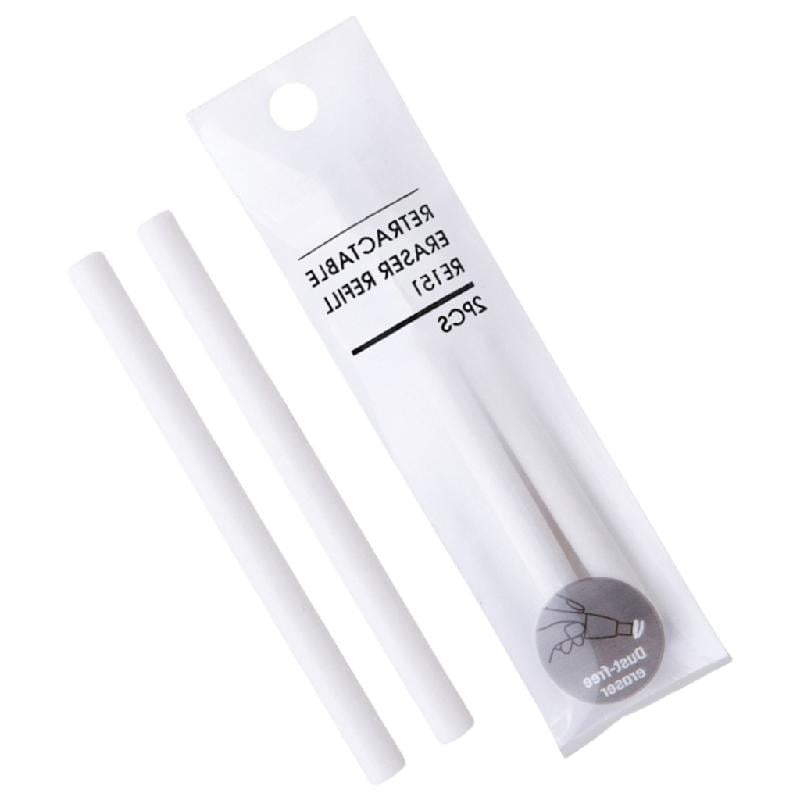Pen Shape Retractable Eraser Press Action Eraser Easy Erasing Rubber ...