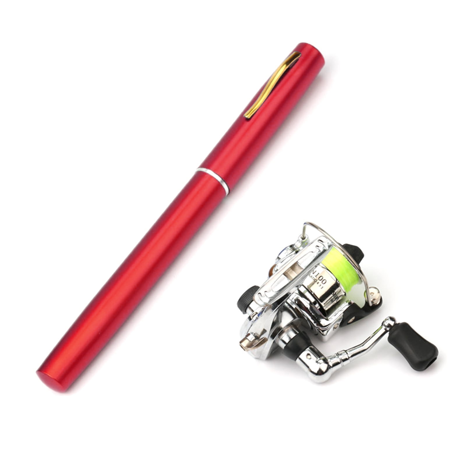 Pen Shaped Fishing Rod Reel Combo Sets, Telescopic Portable Pocket Pen ...