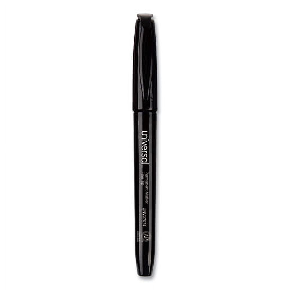 Pen-Style Permanent Marker Value Pack, Fine Bullet Tip, Black, 60/pack ...