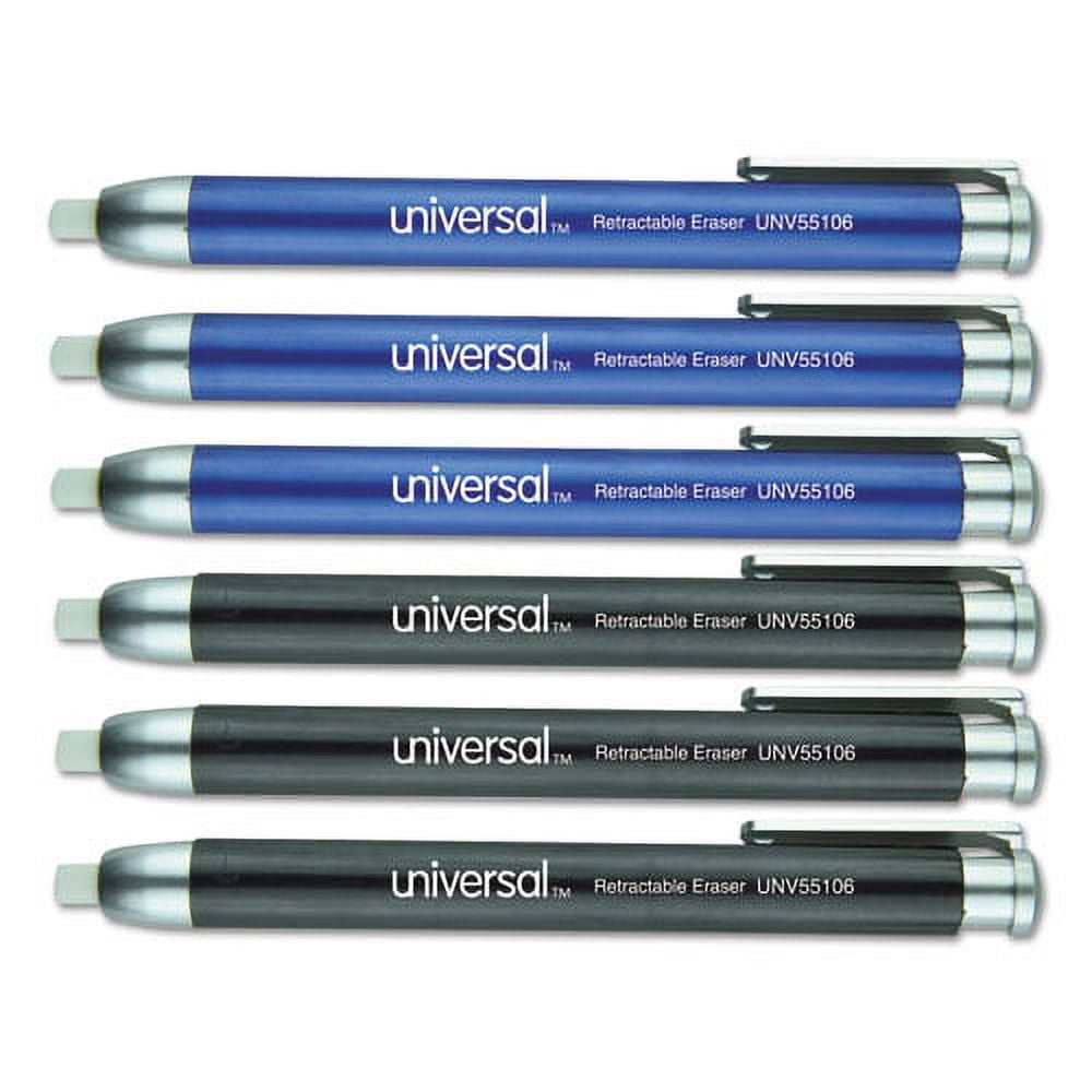 Pen-Style Retractable Eraser, For Pencil Marks, White Eraser, Assorted ...
