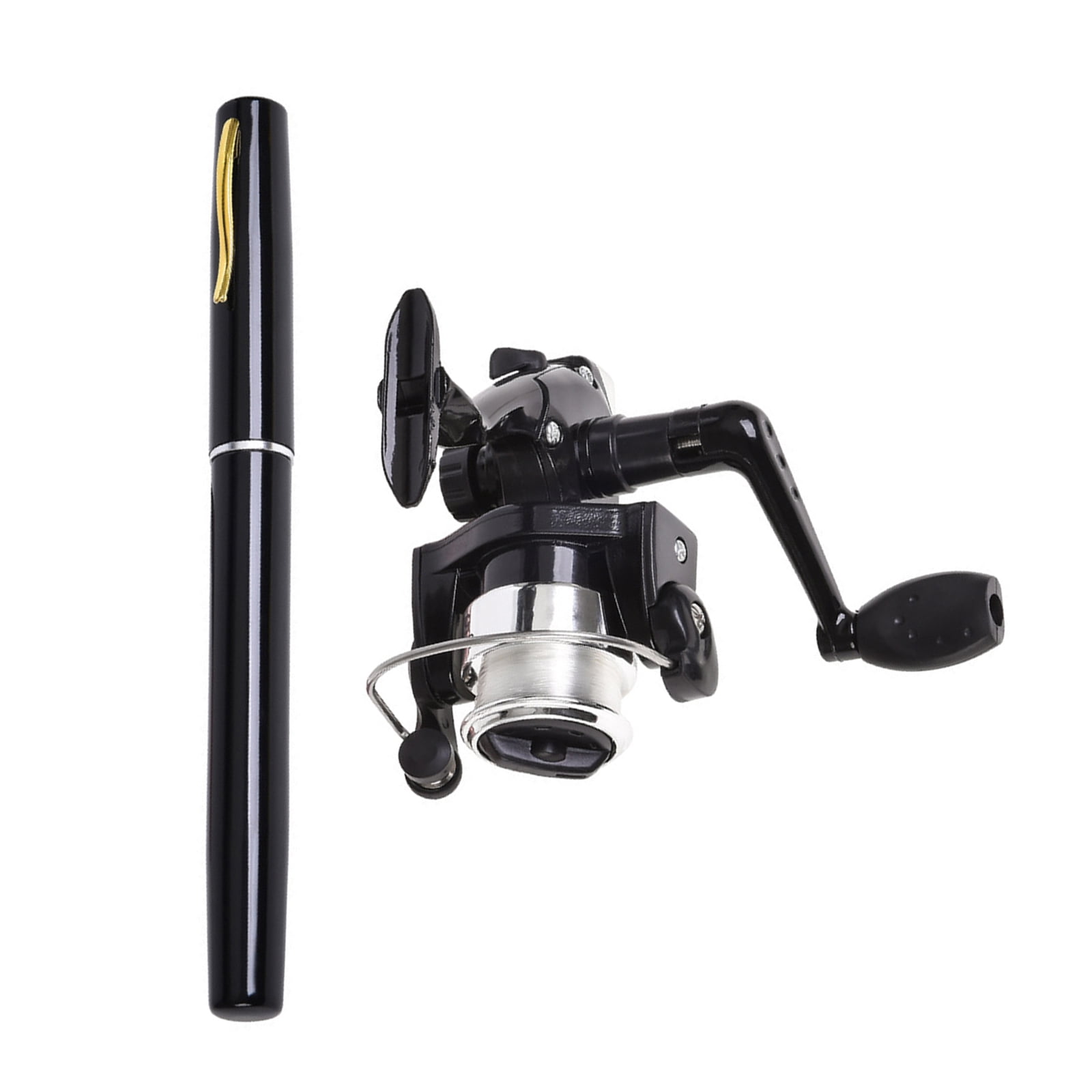Pen Styles Foldable Fishing Rod with Reel Set for Ice Fishing Pocket ...