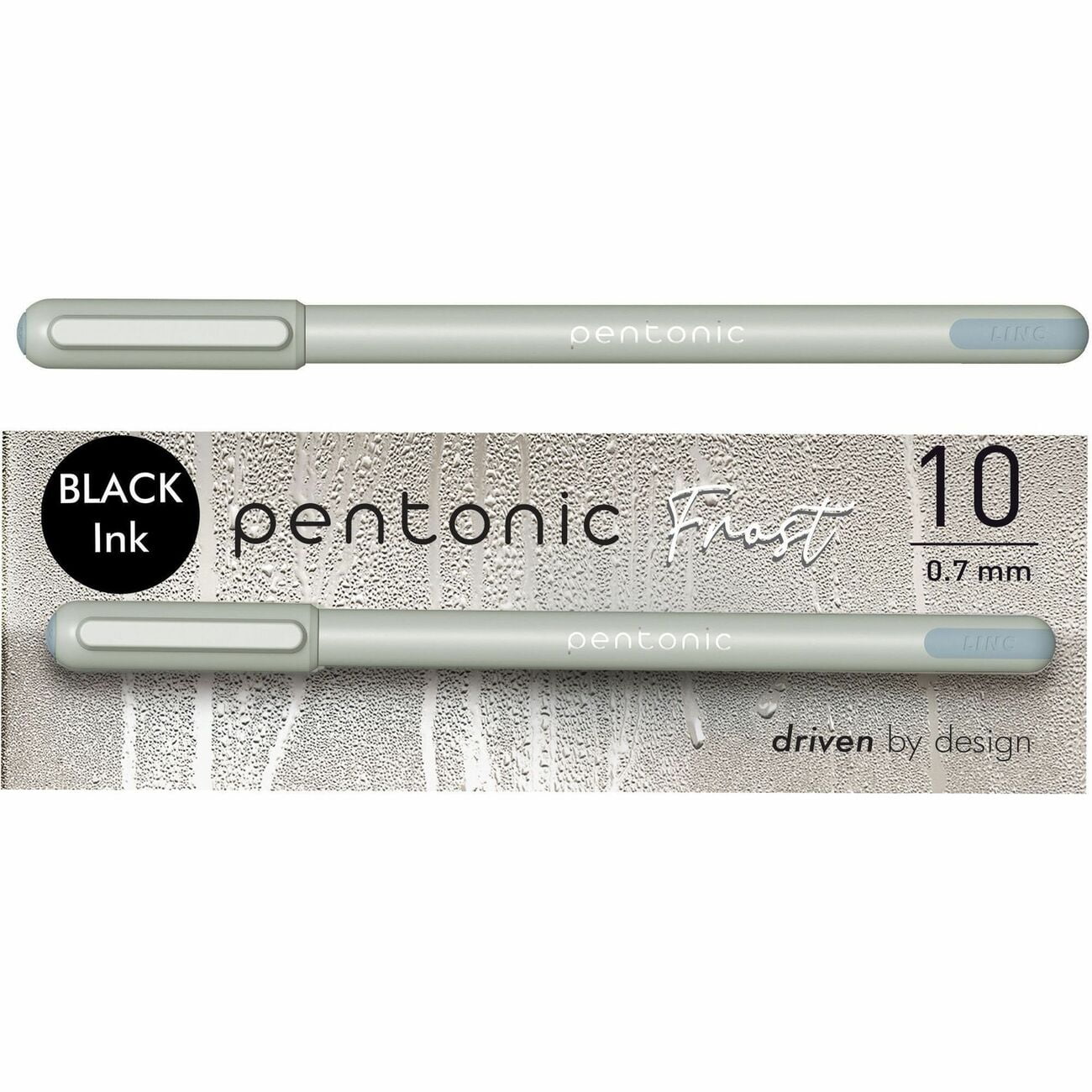 Pen-Tab Frosted Barrel Ballpoint Pens (pen13086) - Walmart.com