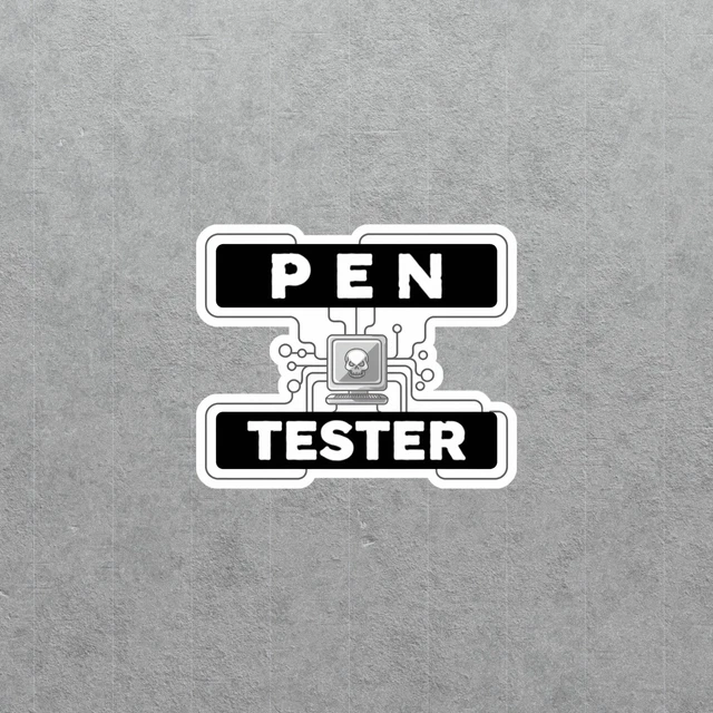 Pen Tester Laptop Sticker For Hackers & Cybersecurity Expertsphone ...