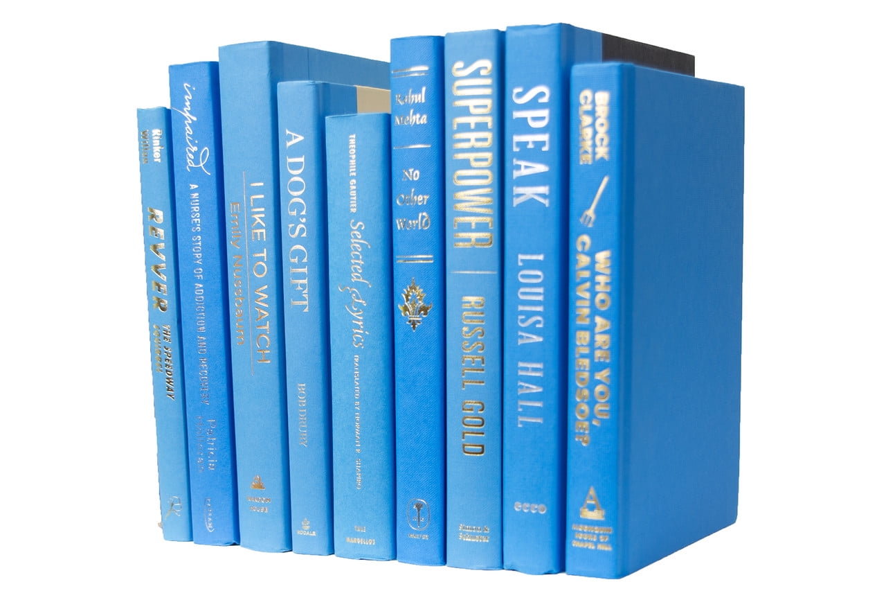 Pen & Willow Blue Decorative Books - Real shelf-ready book bundles for ...