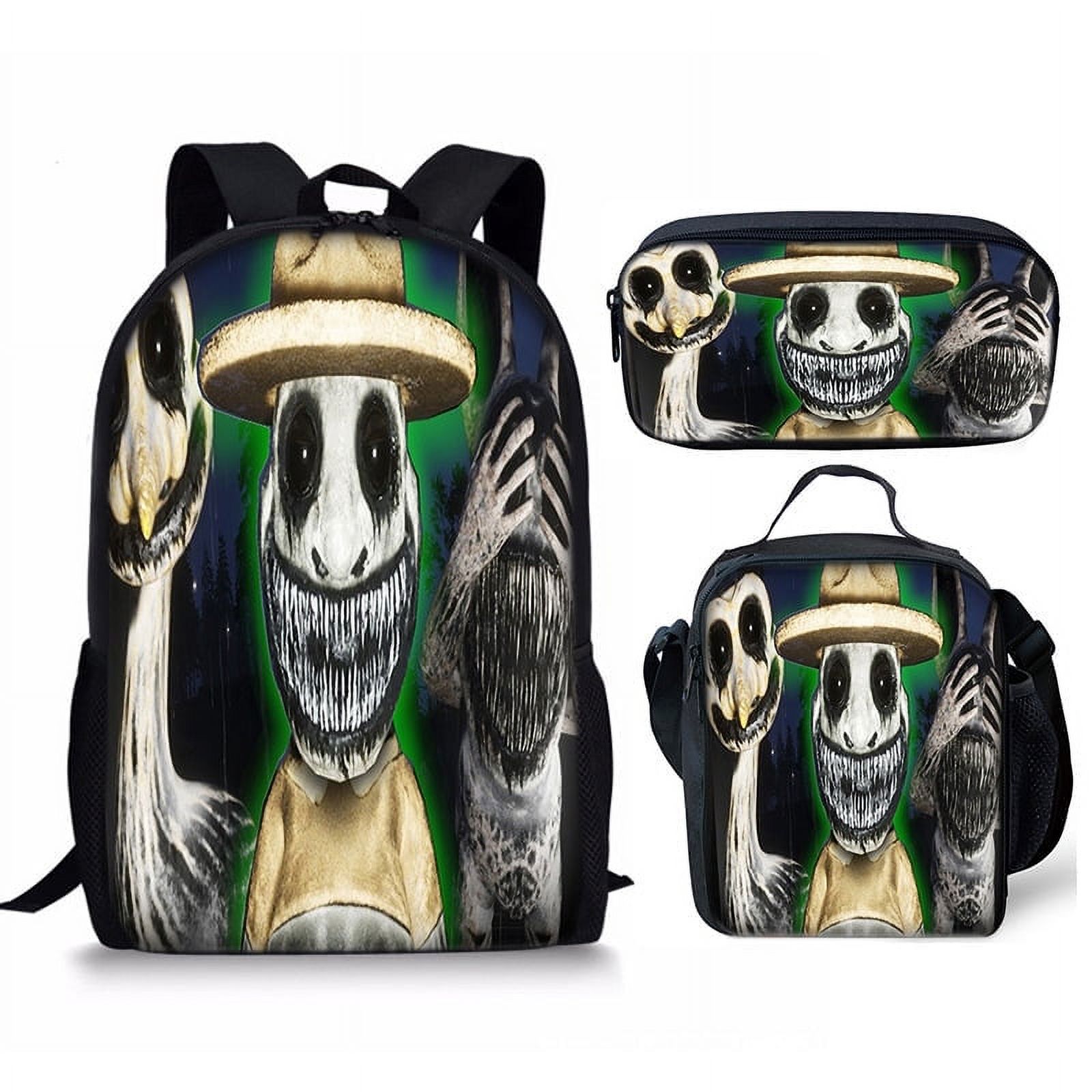 Pen bag Student baby backpack cute Zoonomaly Deformed Zoo three-piece ...