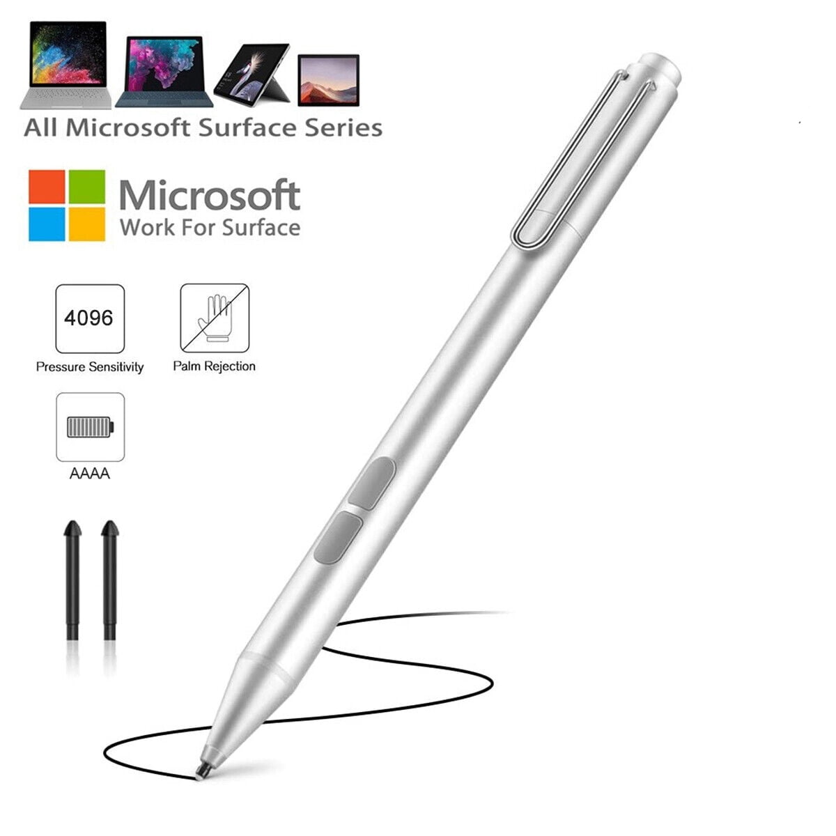 Pen for Microsoft Surface Pro 3/4/5/6/7, Stylus Surface Go 3/4/5/6/7 ...