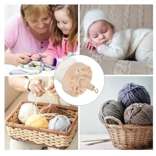 PenRux Yarn Set, Wooden Drop Spindle DIY Ergonomic Design Hand Crafted ...