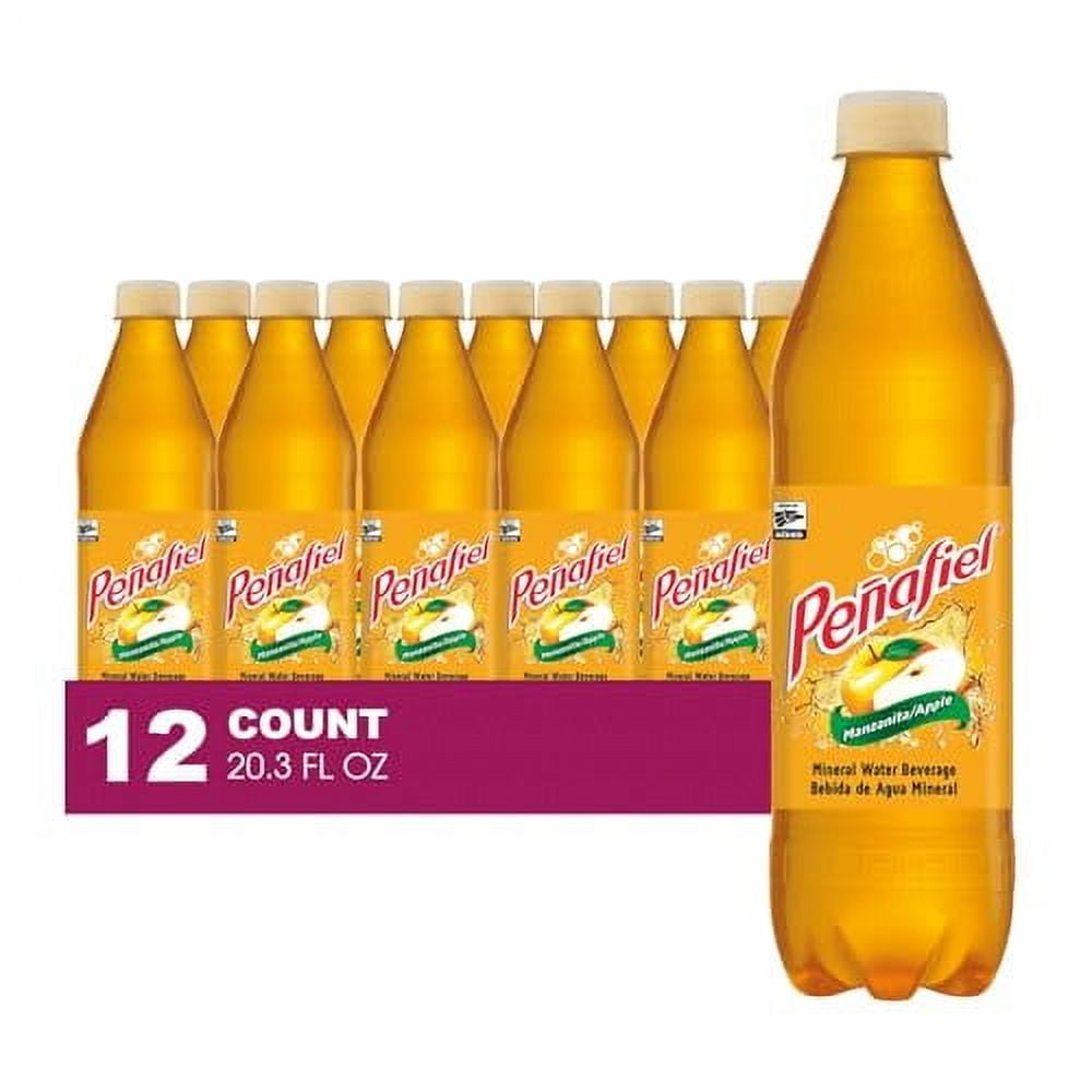 Penafiel 12- Pack of Apple Mineral Spring Water Beverage 20.3 fl oz Plastic Bottle Imported from ...