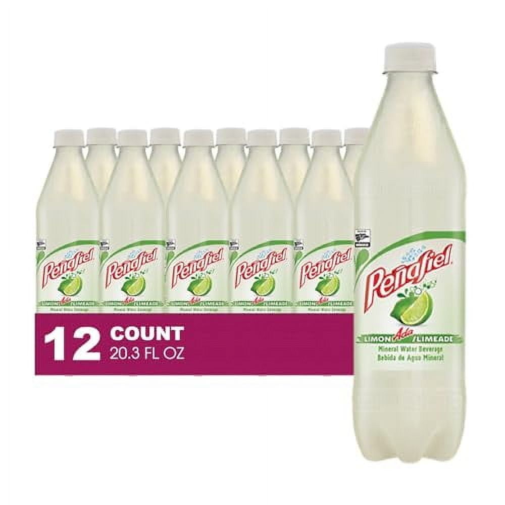 Penafiel 12- Pack of Limeade - Limonada Mineral Spring Water Beverage 20.3 fl oz Plastic Bottle ...