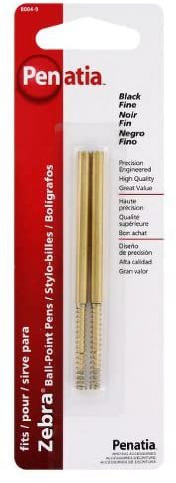 Penatia Zebra F301 pen Refills 8004-9 Fine BallPoint Pen Black NEW ...