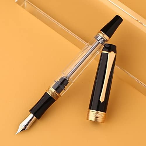Penbbs 456 Vacuum Filling Fountain Pen Clear Transparent Resin Barrel ...