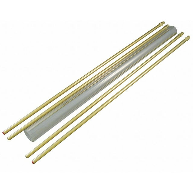 Penberthy Glass Rod Kit,Plain,5/8" Dia.,18" L 1LG-20 - Walmart.com