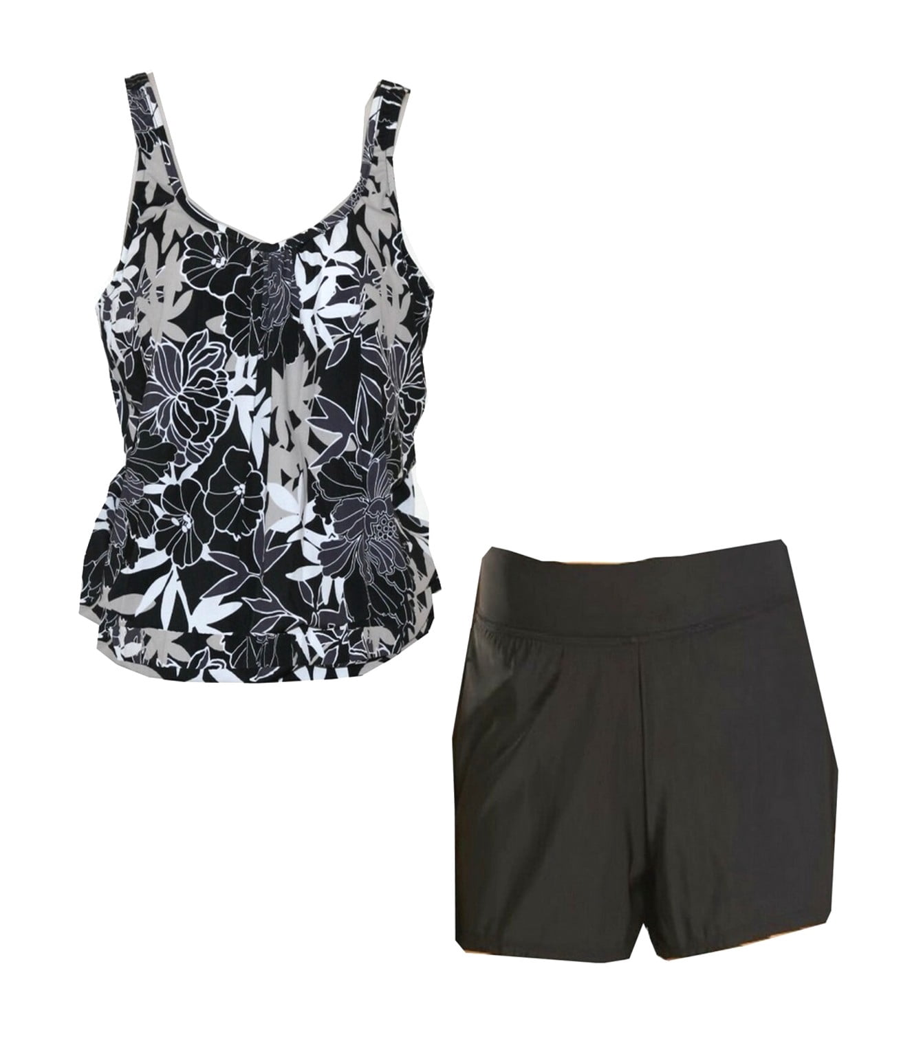 Penbrooke Exotic Journey 2-Piece Shirred Blouson Shortini Swimsuit ...