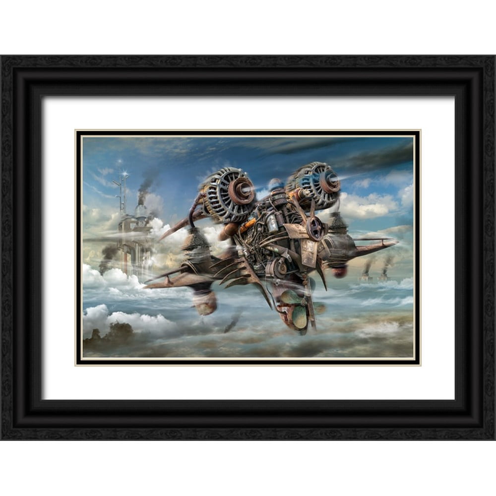 Penchev, Radoslav 14x11 Black Ornate Wood Framed with Double Matting ...