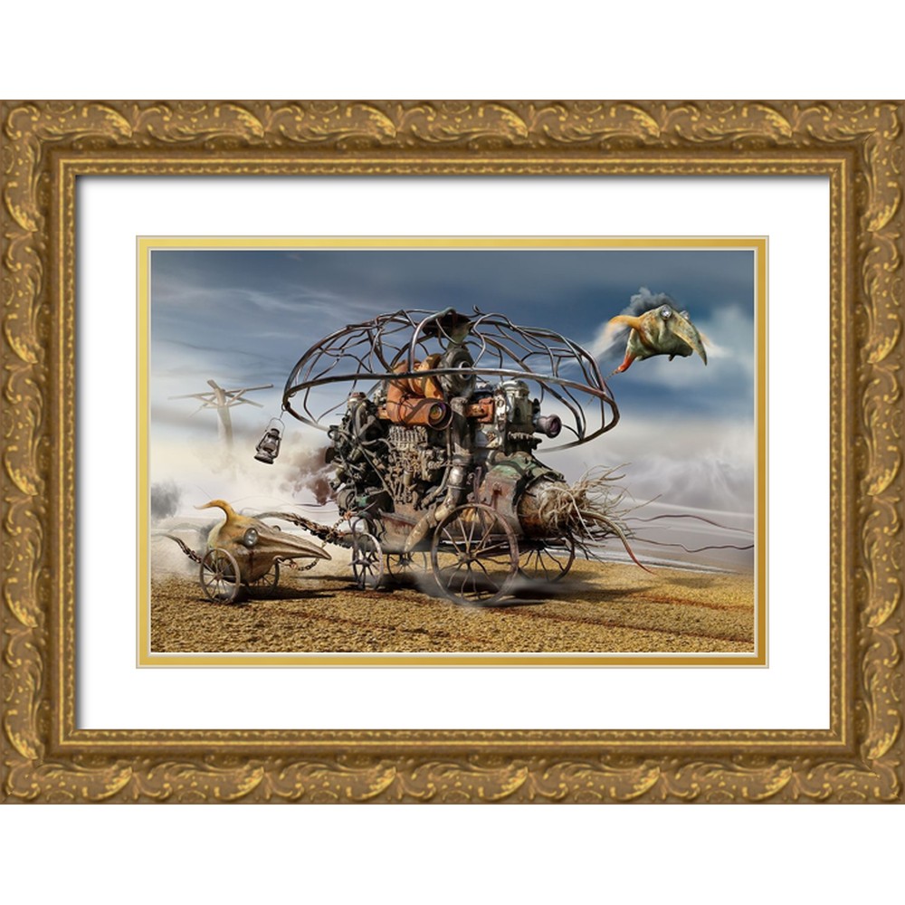 Penchev, Radoslav 14x11 Gold Ornate Wood Framed with Double Matting ...