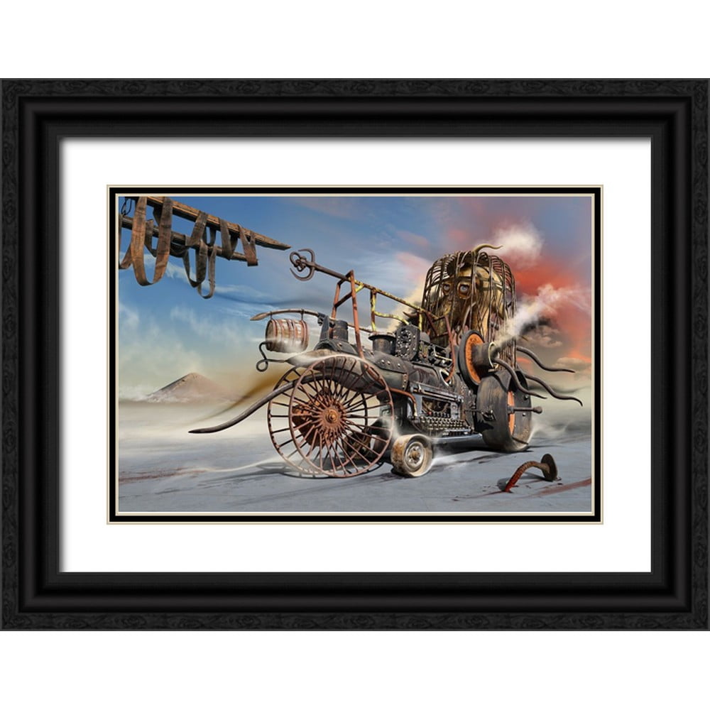 Penchev, Radoslav 18x13 Black Ornate Wood Framed with Double Matting ...