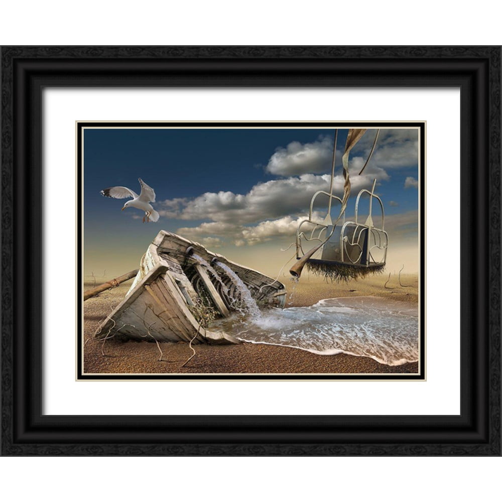 Penchev, Radoslav 18x14 Black Ornate Wood Framed with Double Matting ...