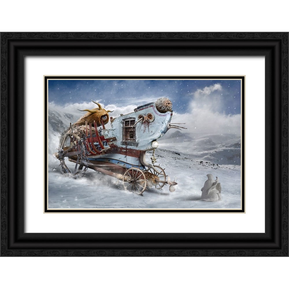 Penchev, Radoslav 24x17 Black Ornate Wood Framed with Double Matting ...