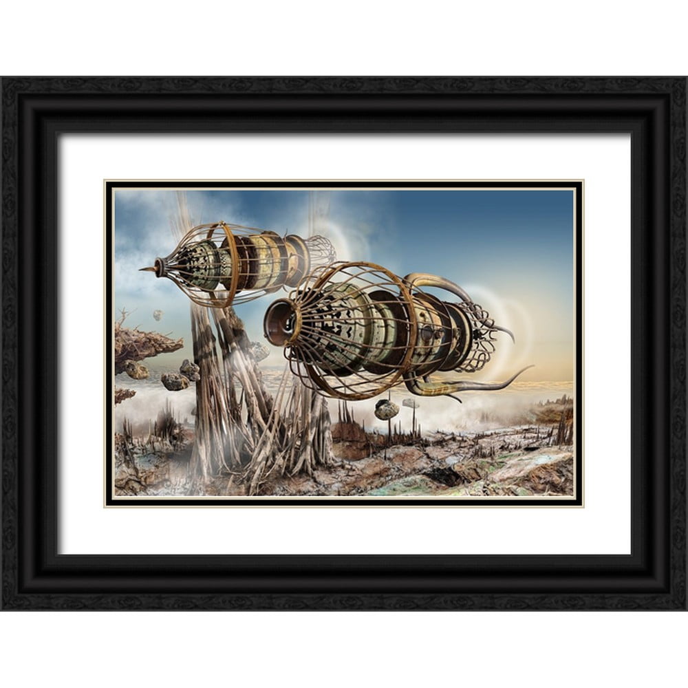 Penchev, Radoslav 32x23 Black Ornate Wood Framed with Double Matting ...