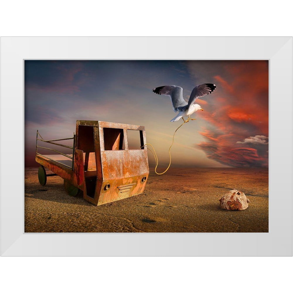 Penchev, Radoslav 32x24 White Modern Wood Framed Museum Art Print ...